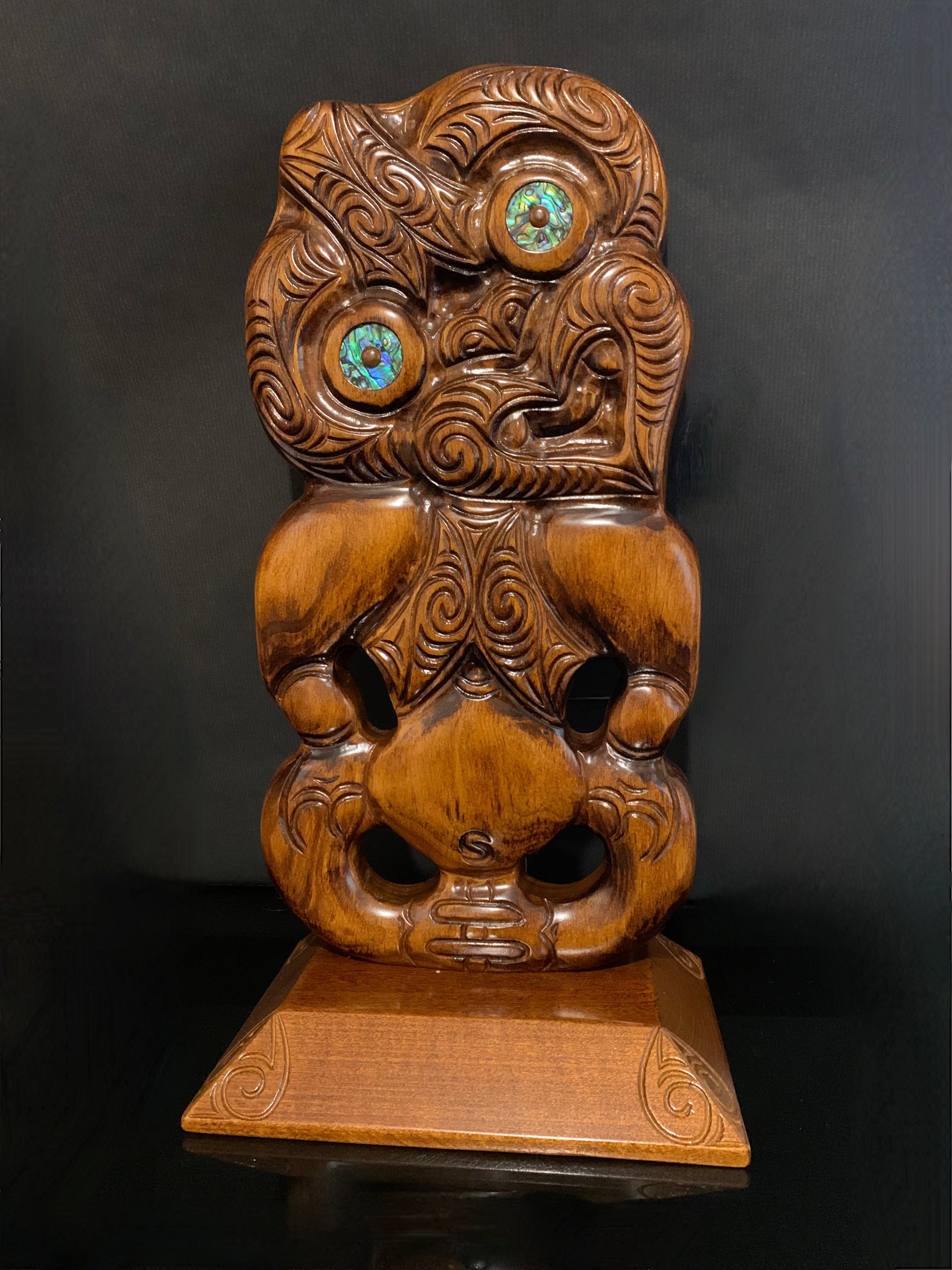 Carved Tiki 50cm – silverferngallery