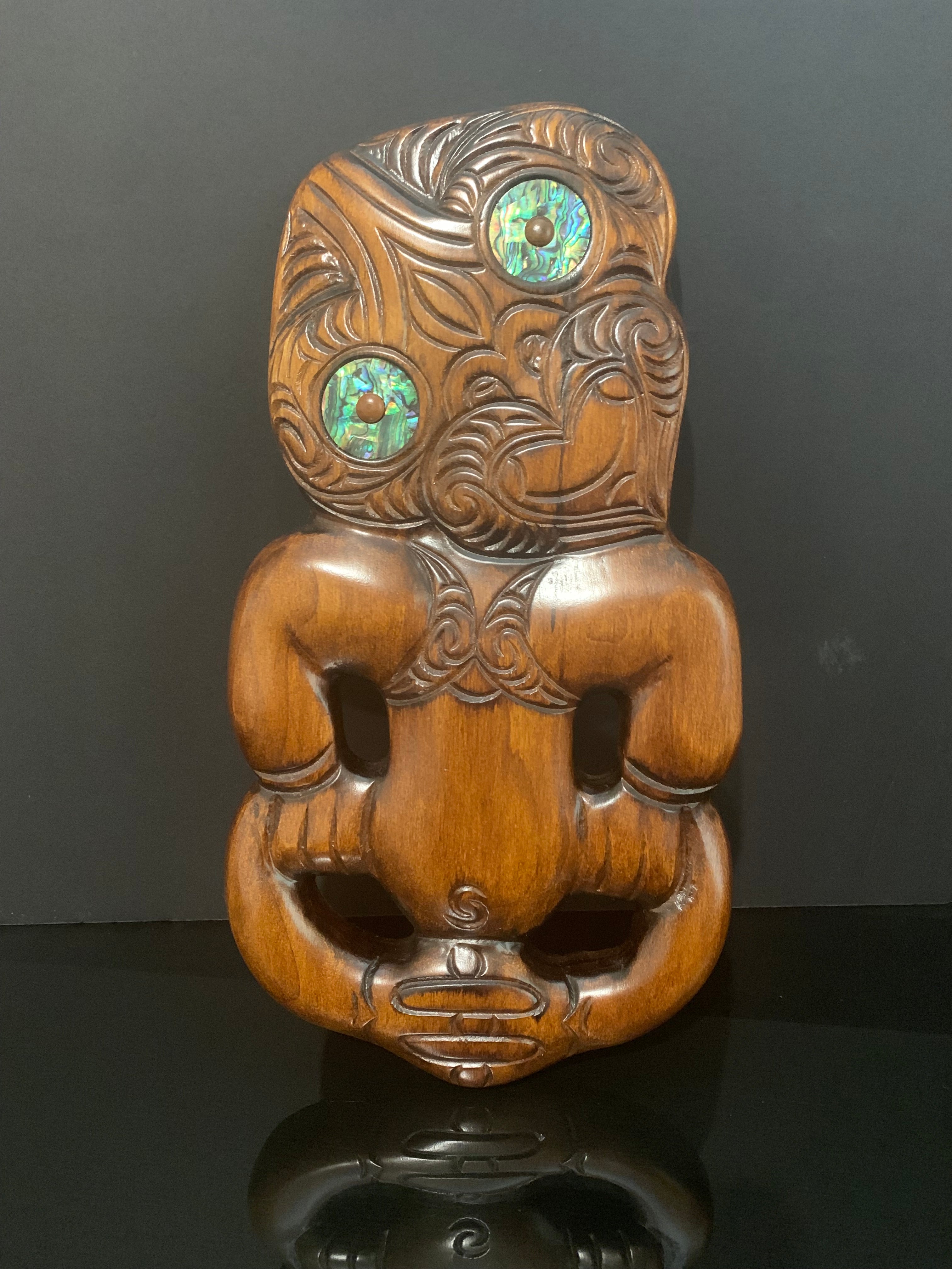 Carved Tiki 35cm – silverferngallery