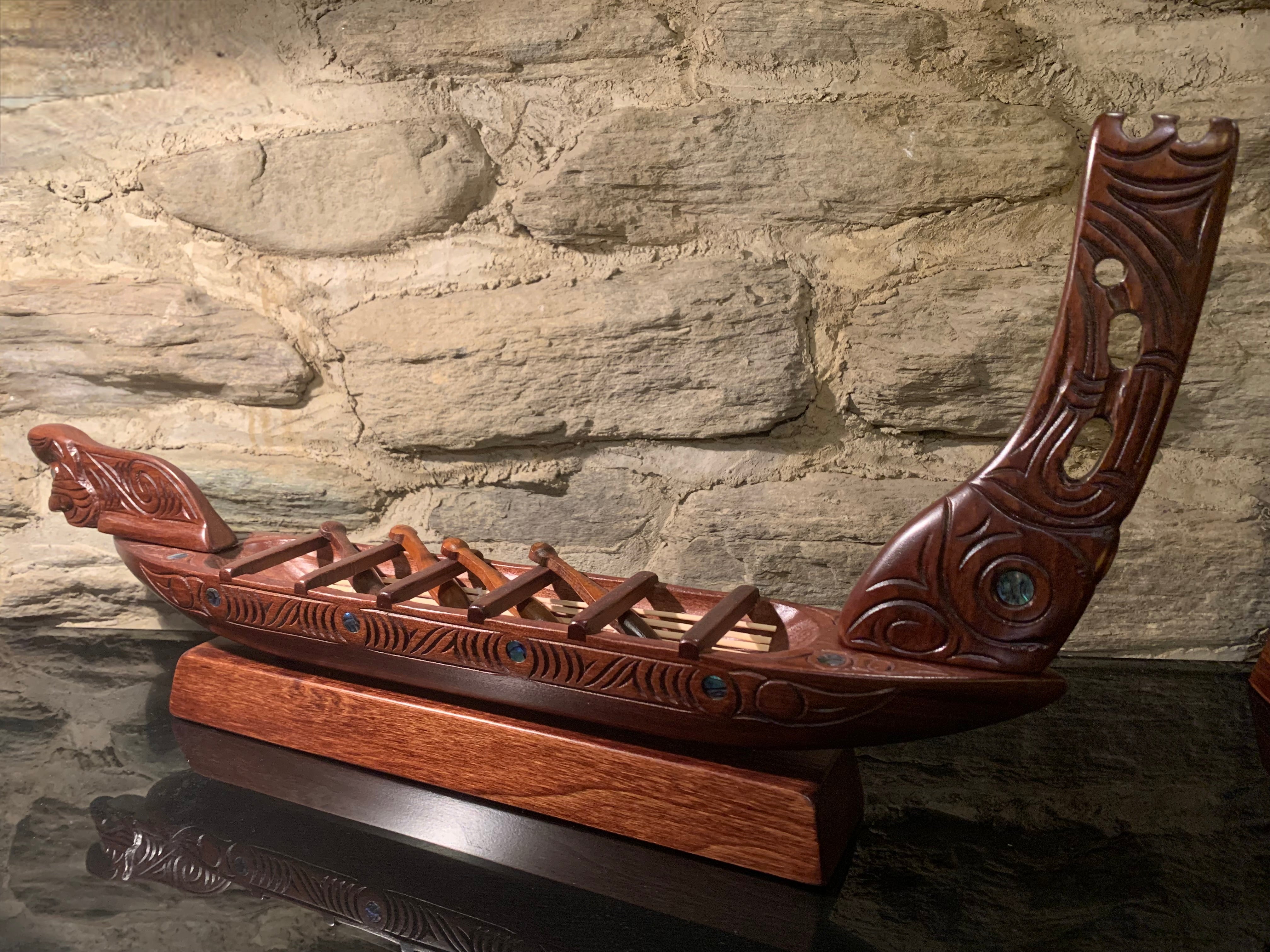 Handcarved Waka | Maori | War Canoe | Made in New Zealand ...