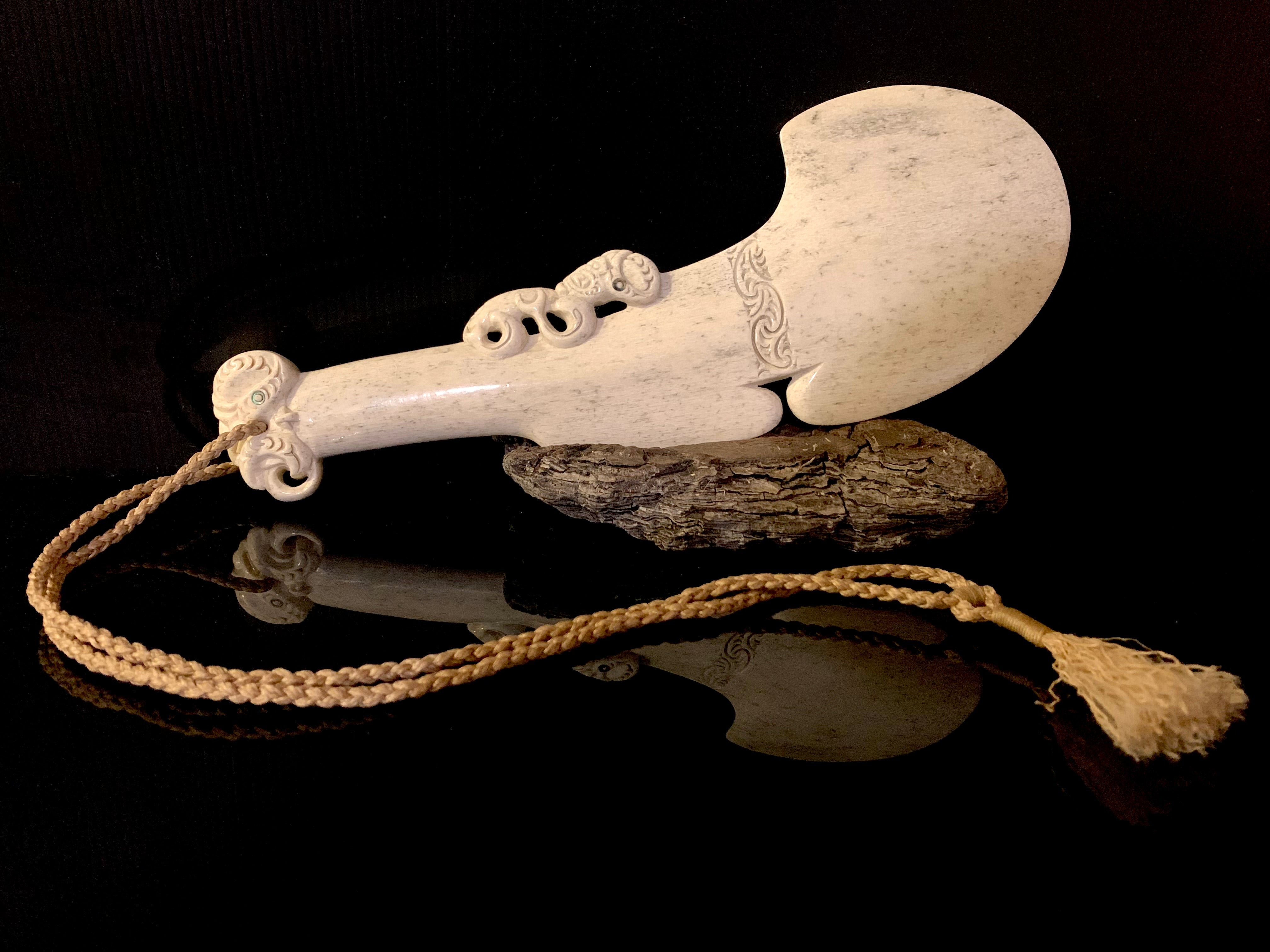 Hand Carved Wahaika | Mere| Patu | Maori Carving | New Zealand 27.5cm ...