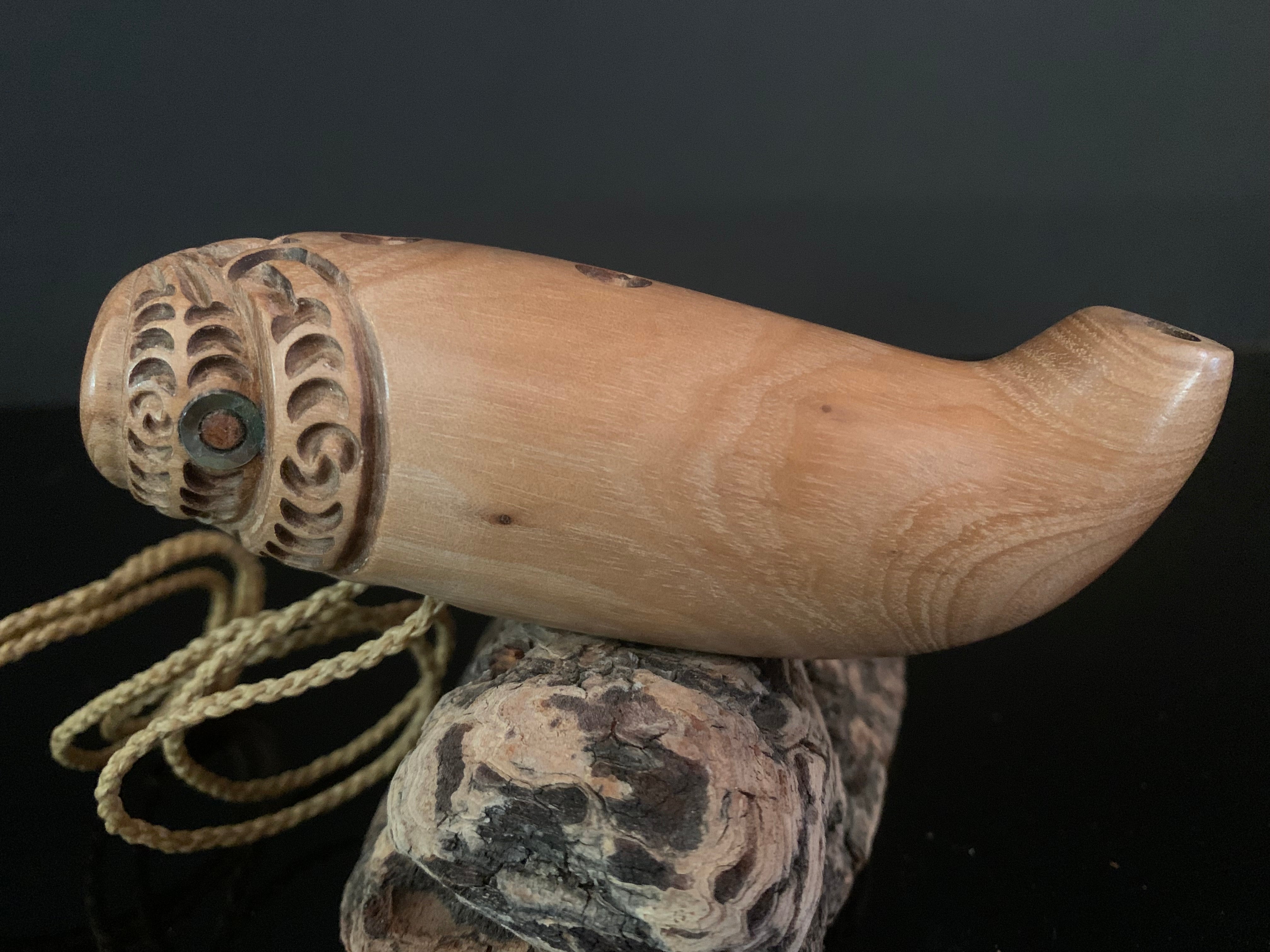 Carved Manuka Wood Nguru (flute) by Alex Sands – silverferngallery