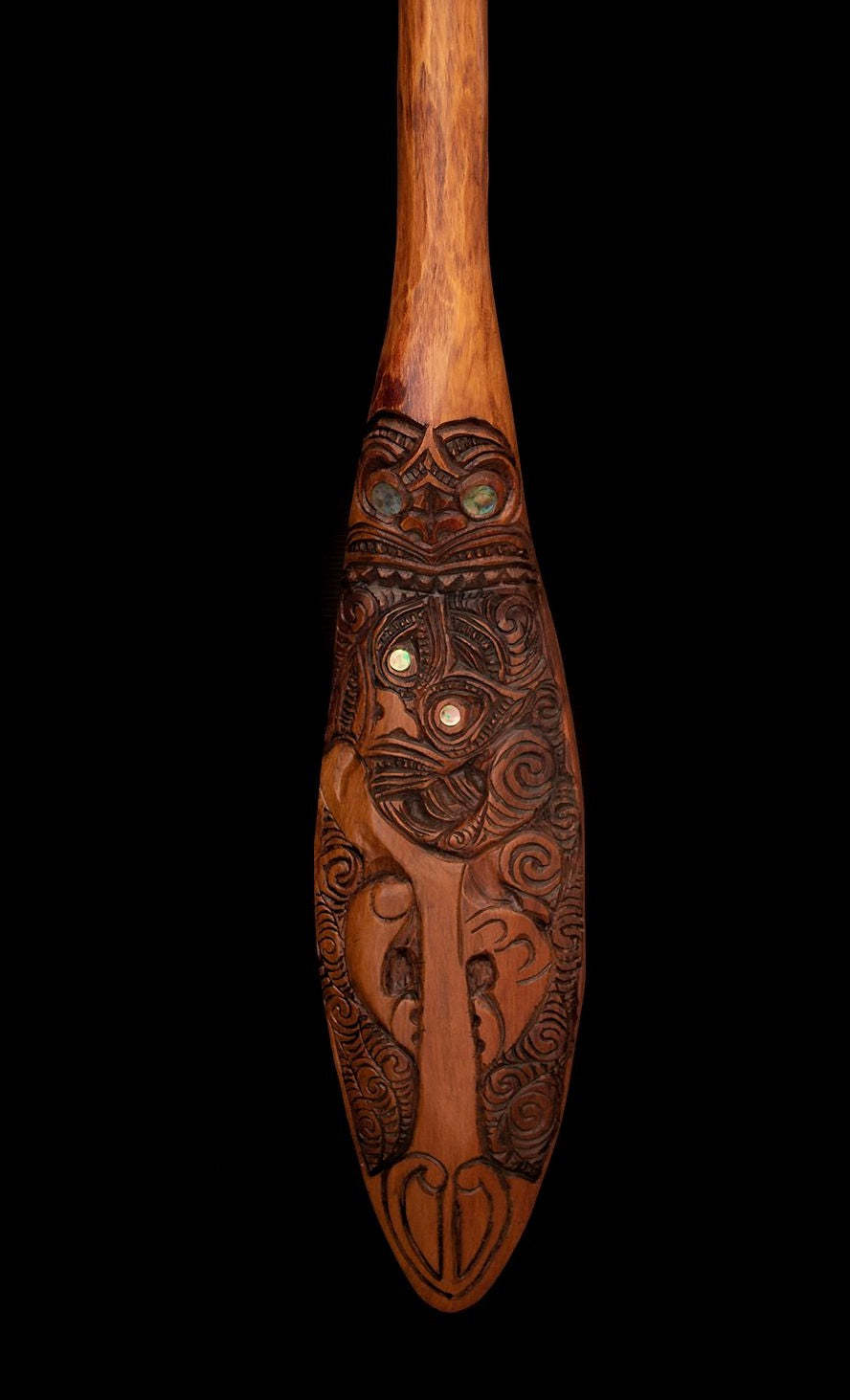 Hand Carved Waka Hoe | Maori | Canoe Paddle | Oar | New Zealand ...