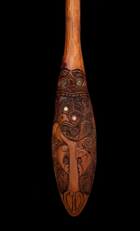 Hand Carved Waka Hoe | Maori | Canoe Paddle | Oar | New Zealand ...