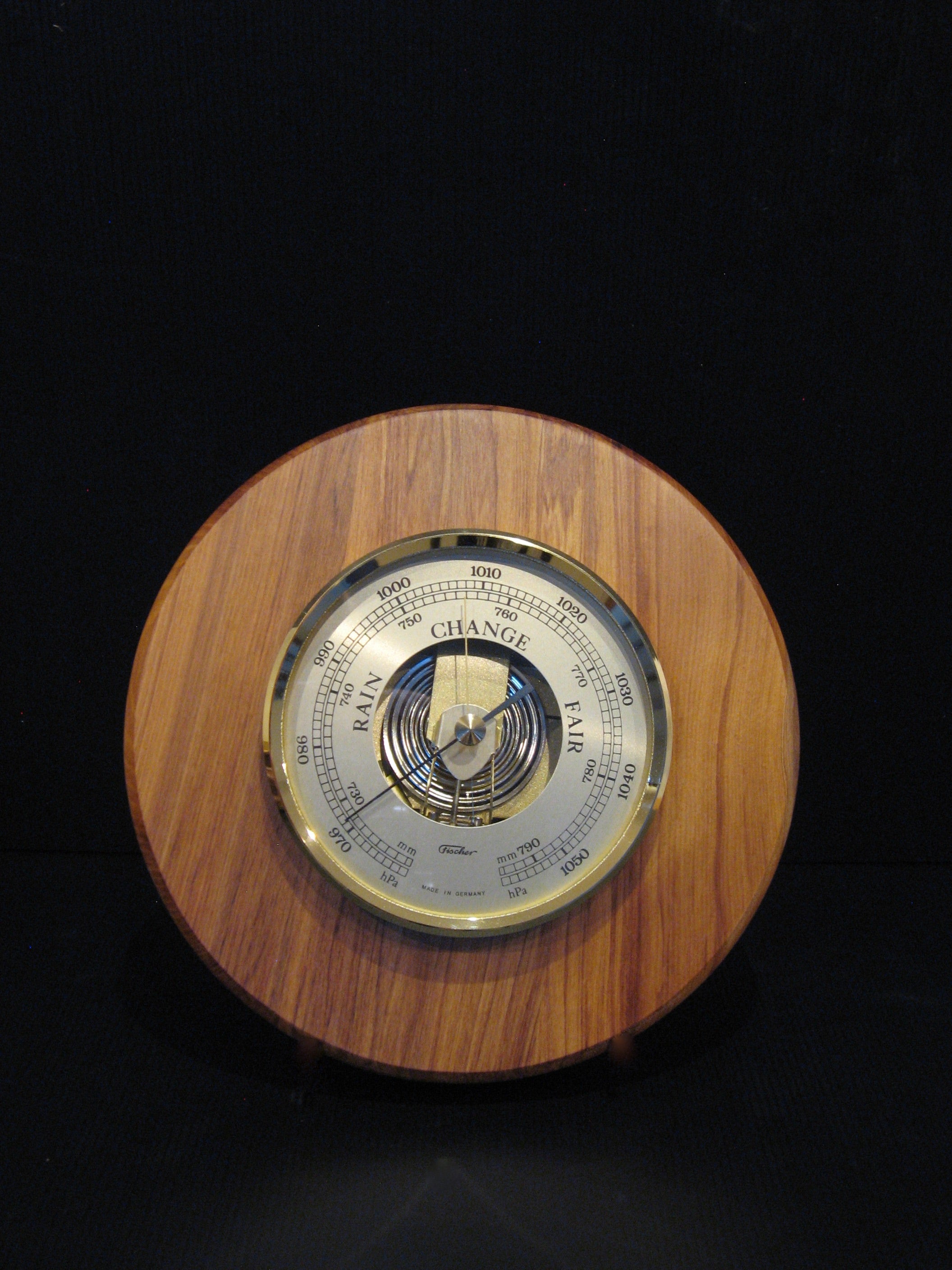 Large Wooden Rimu Wood Barometer Made In New Zealand – silverferngallery