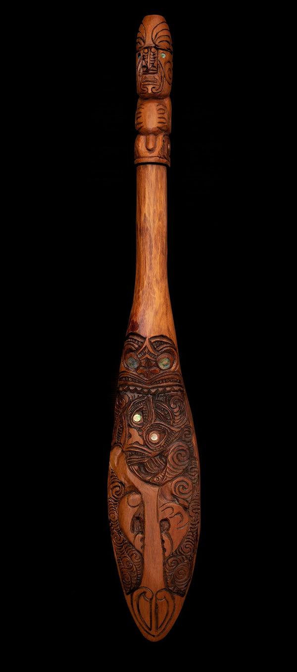 Hand Carved Waka Hoe | Maori | Canoe Paddle | Oar | New Zealand ...