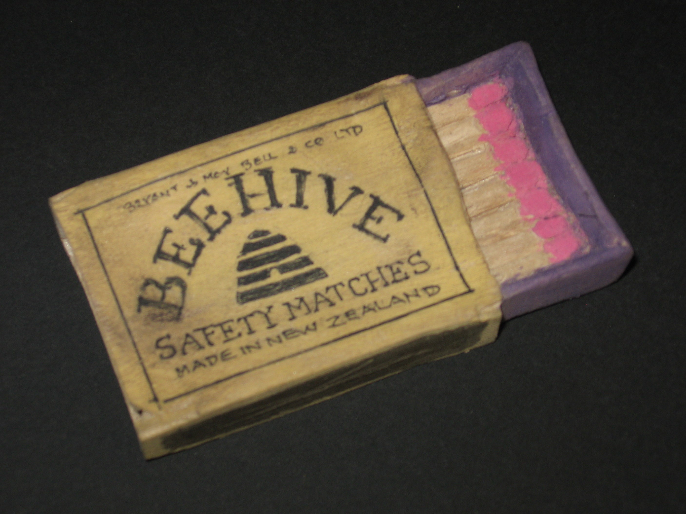 Handcarved Wooden Whittled Matchbox Match Box no.5 – silverferngallery
