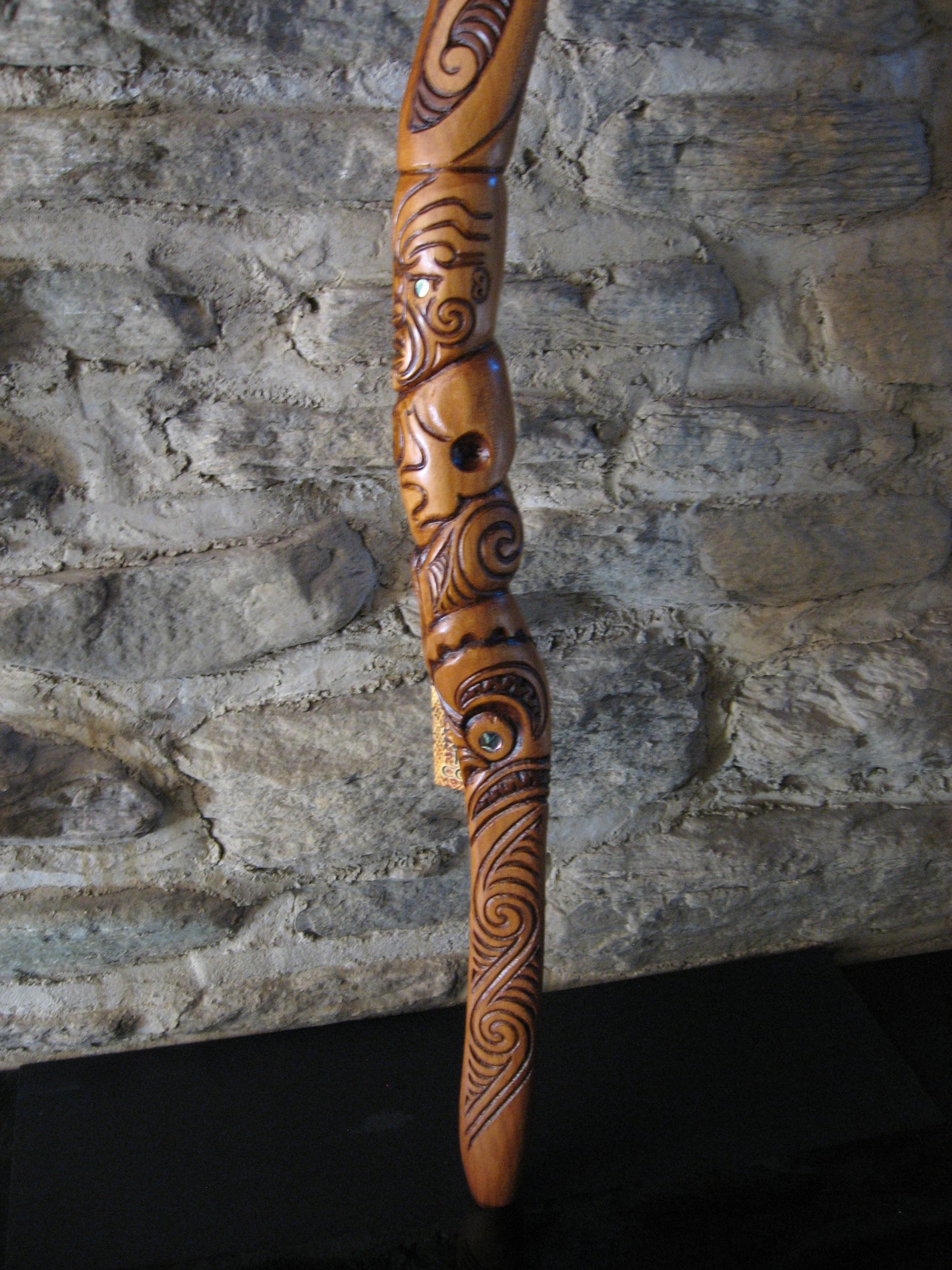 Maori Taonga Tokotoko Wood Carving from Maniapoto Iwi New Zealand ...