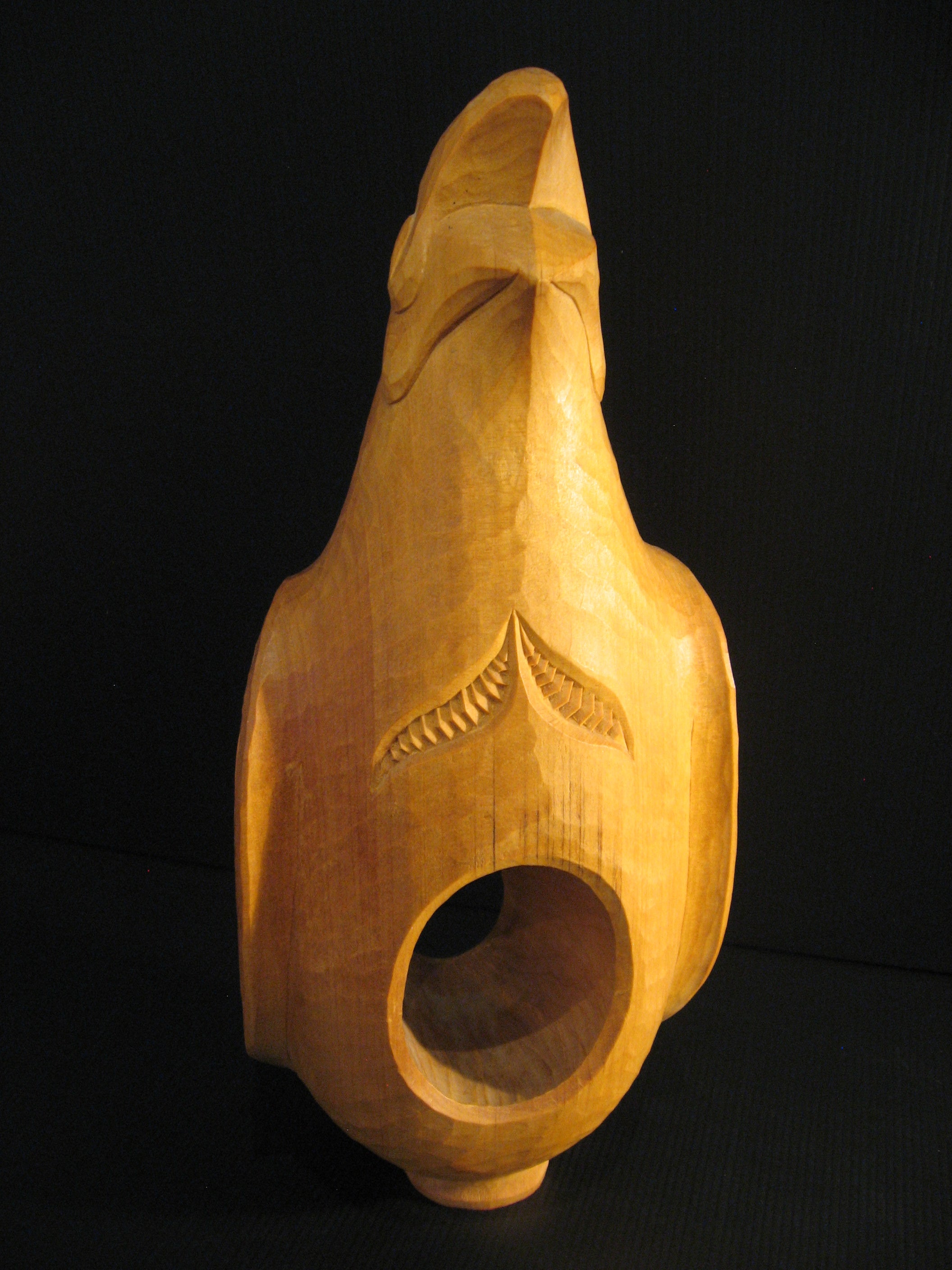 Hand Carved Kauri Wood Native New Zealand Bird Kokako by Michael ...